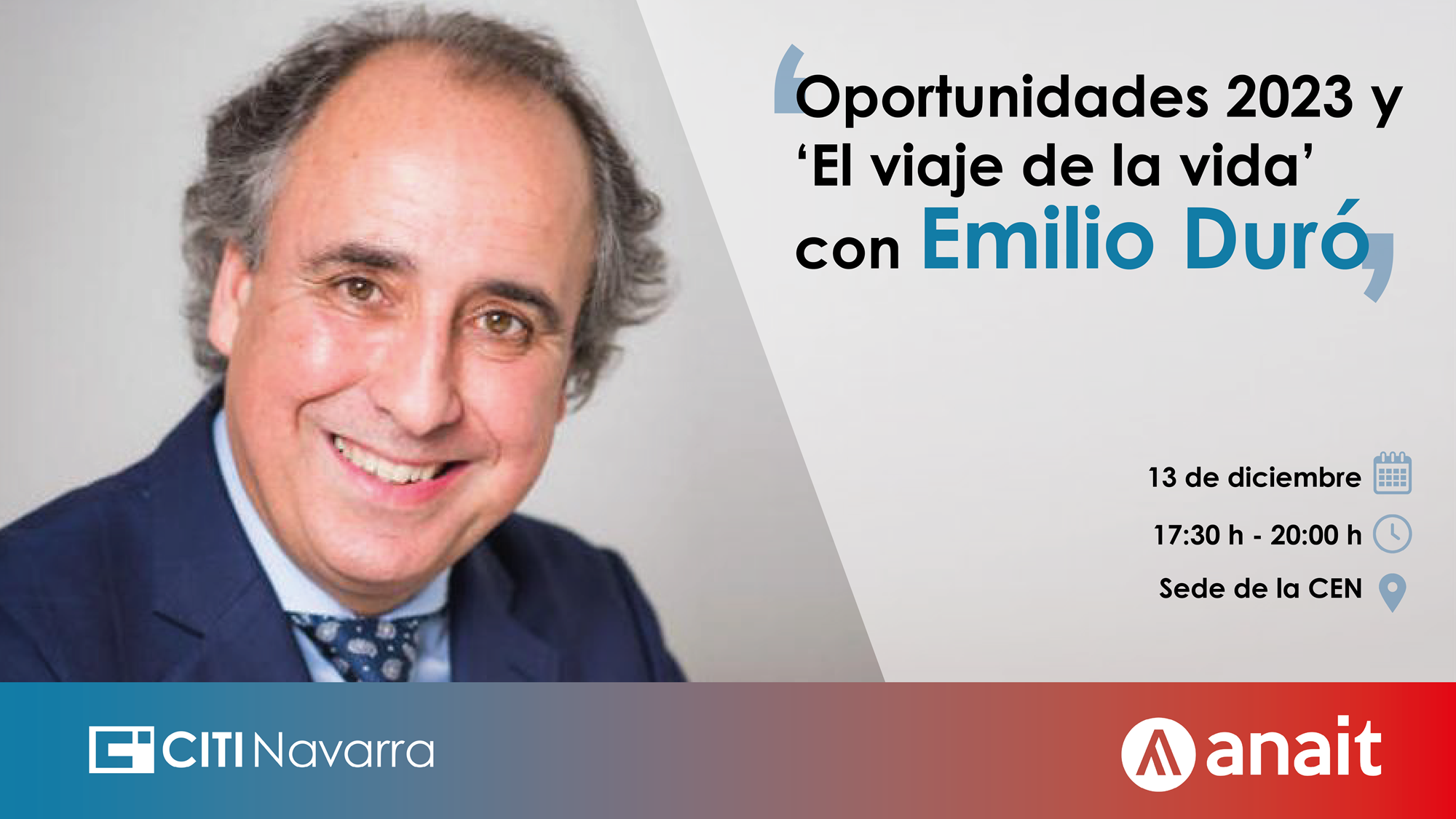 AFORO COMPLETO. Jornada con EMILIO DURÓ: Oportunidades 2023 y 'El viaje ...